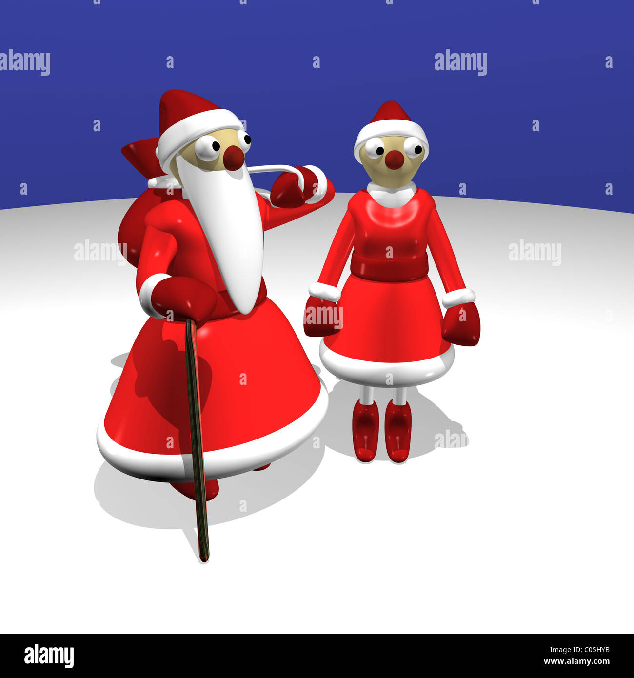 Santa Claus or Father Frost and the girl - Santa Claus or the Snow ...