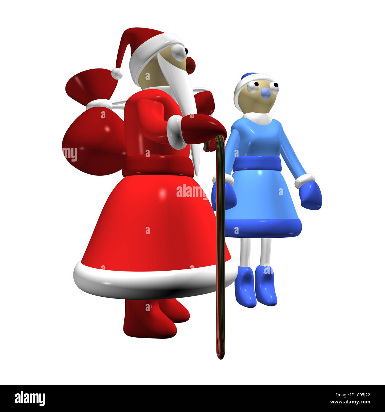 Santa Claus or Father Frost and the girl - Santa Claus or the Snow ...