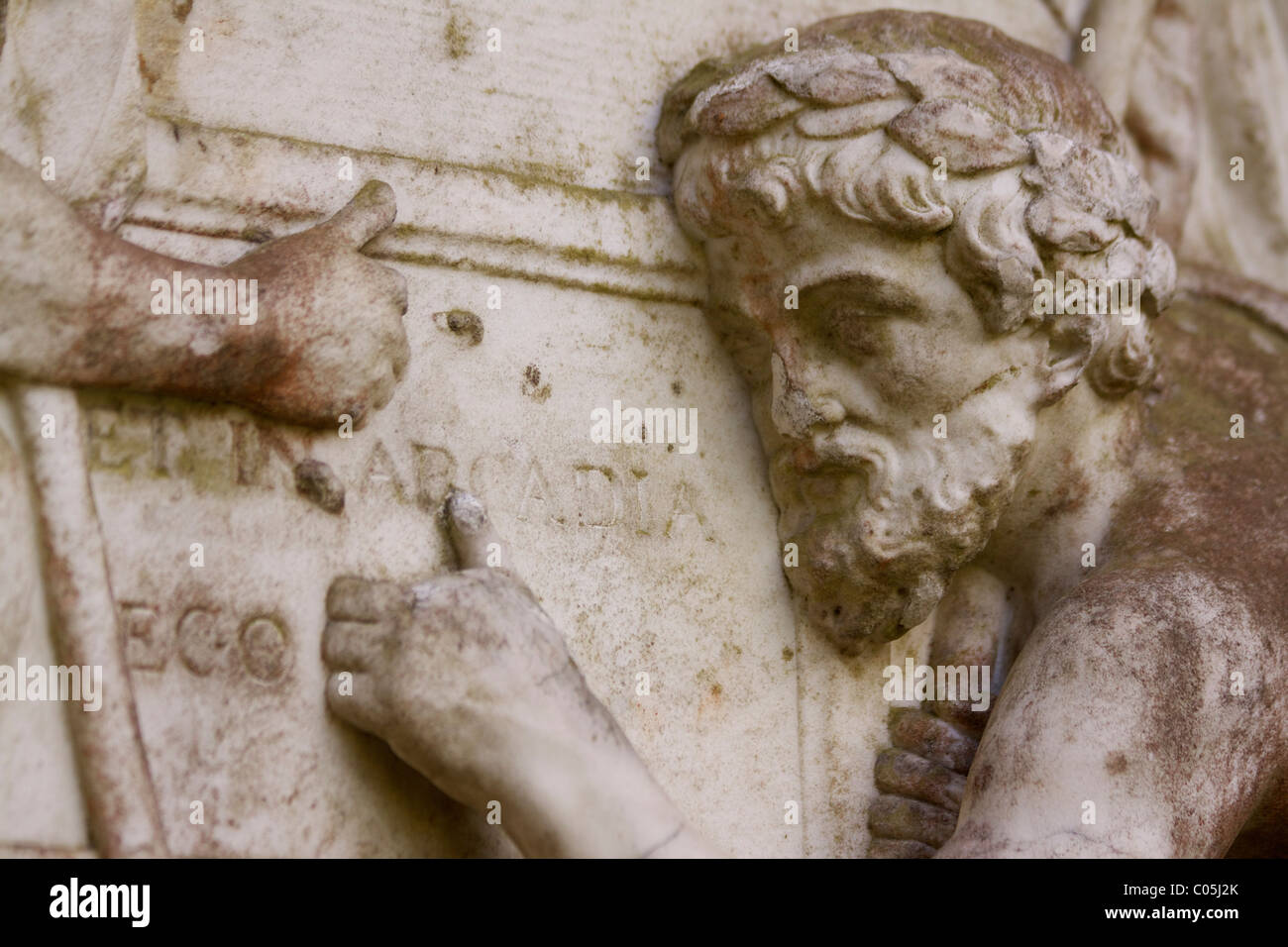 The Shepherd's Monument, a folly with a marble relief in the grounds of ...