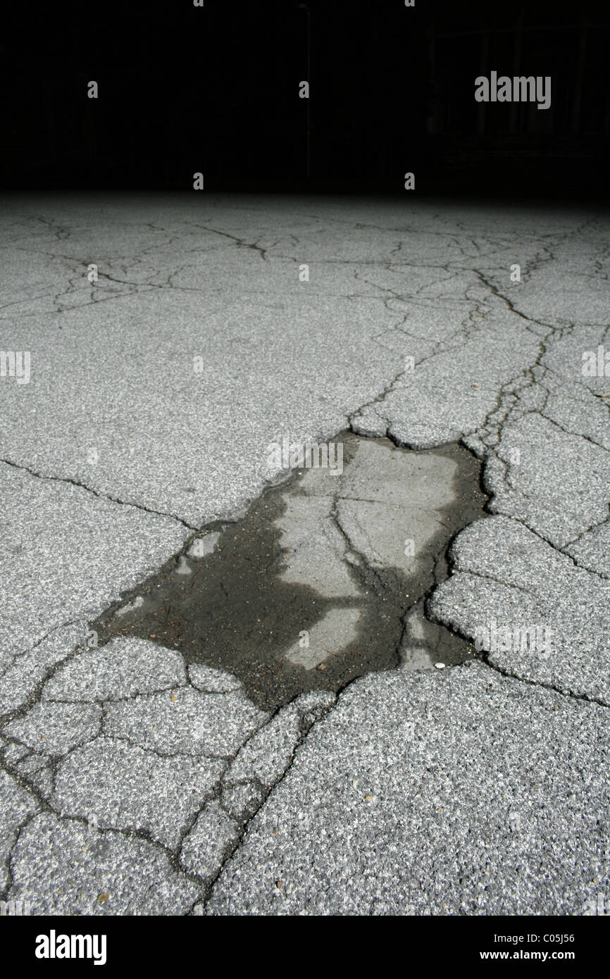 Vacant lines grid abstract surface tarmac old wear pavement sidewalk hi ...