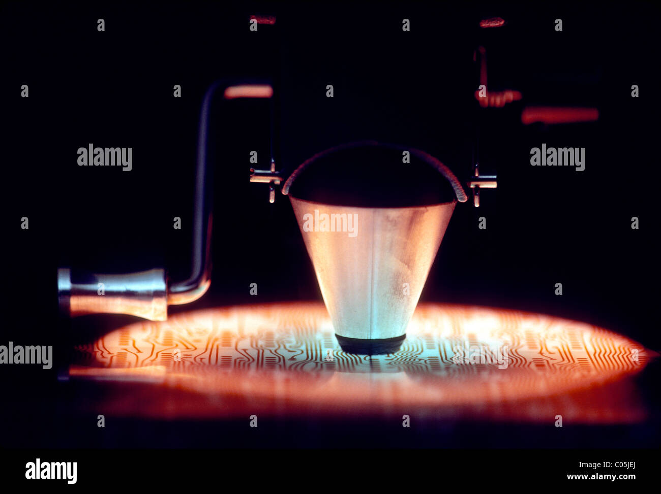 Microscope used to inspect circuit boards for use on computer micro ...