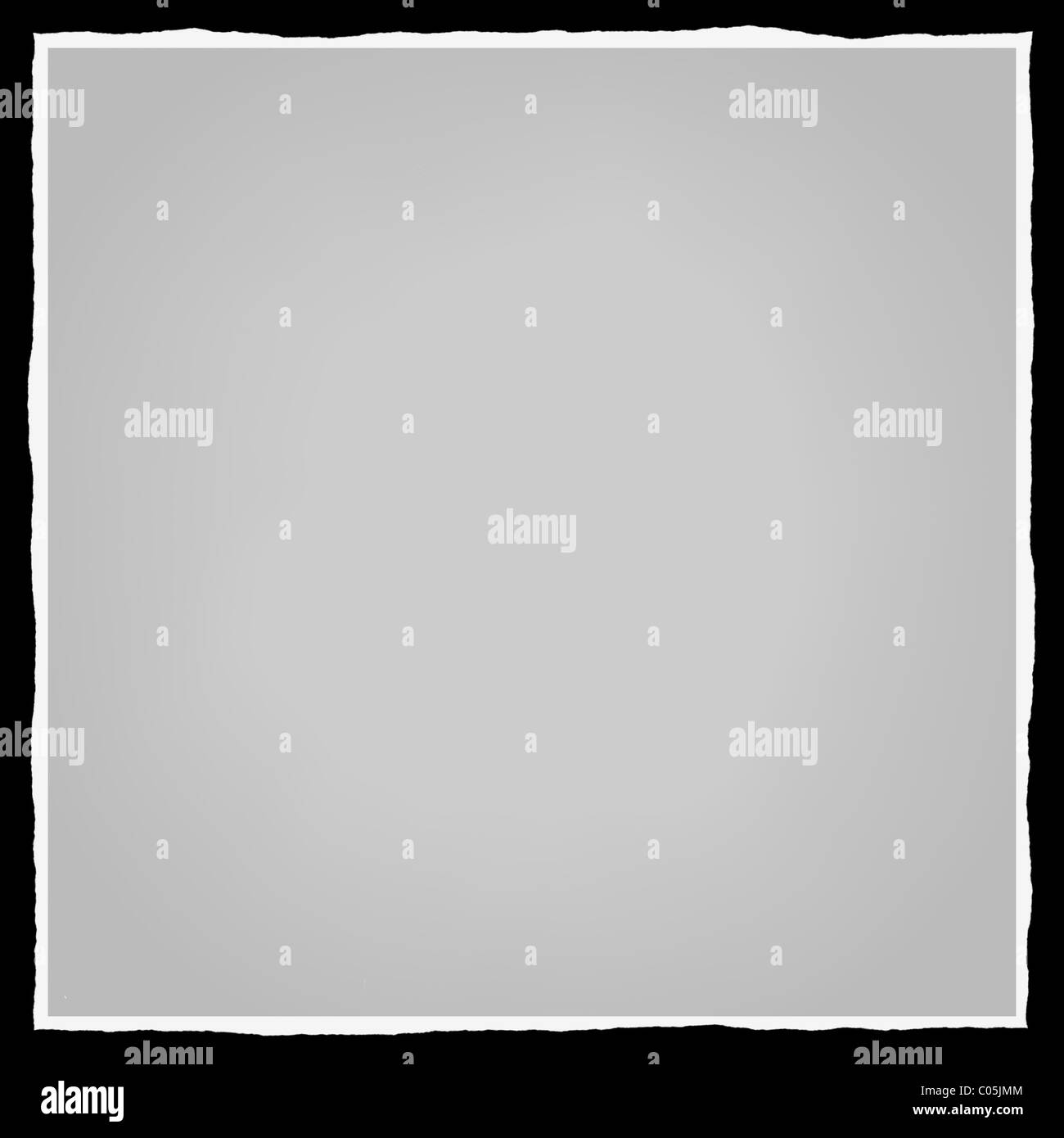 A square photo frame with torn and ripped edges. Clipping path included ...