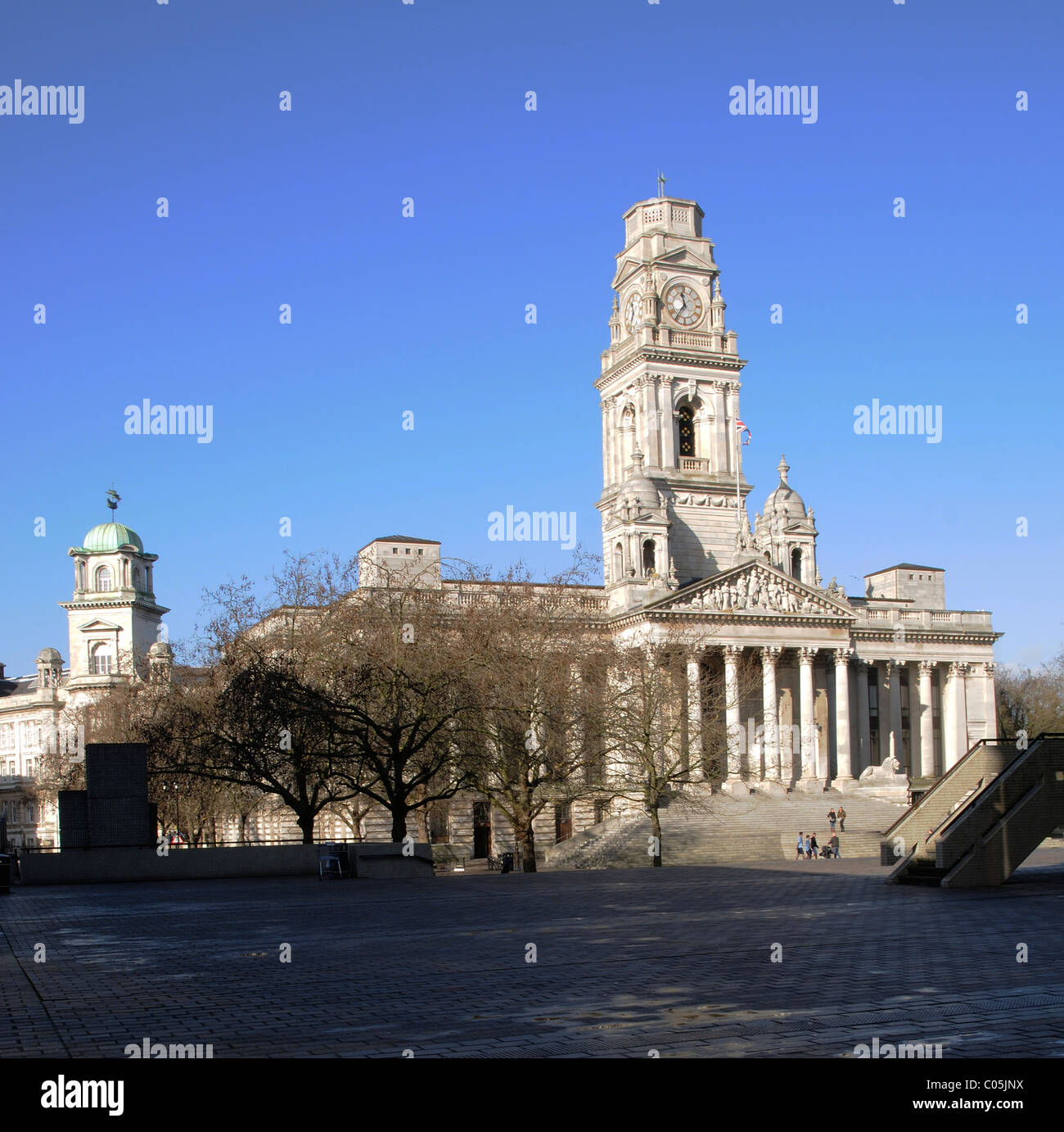Guildhall Square and the Guildhall building in Portsmouth southern ...