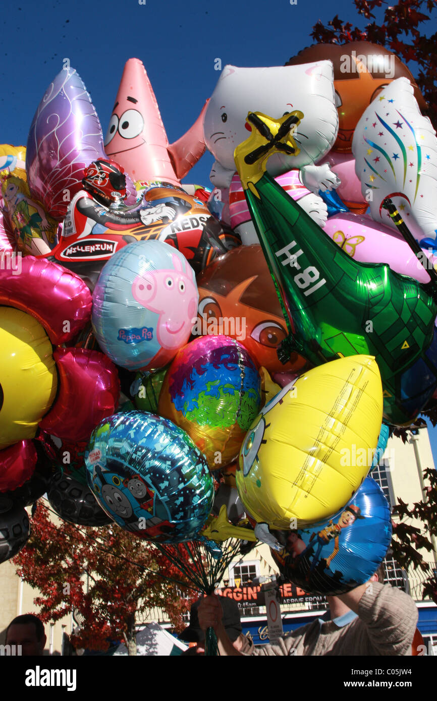 Annual Hoggin the Bridge bikers event, Chepstow, Wales. Sees bikers ...