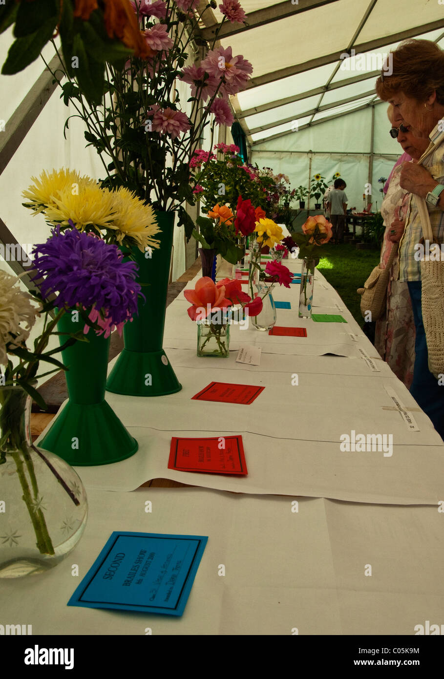 Village horticultural, flower and produce show, Brailes, Warwickshire ...