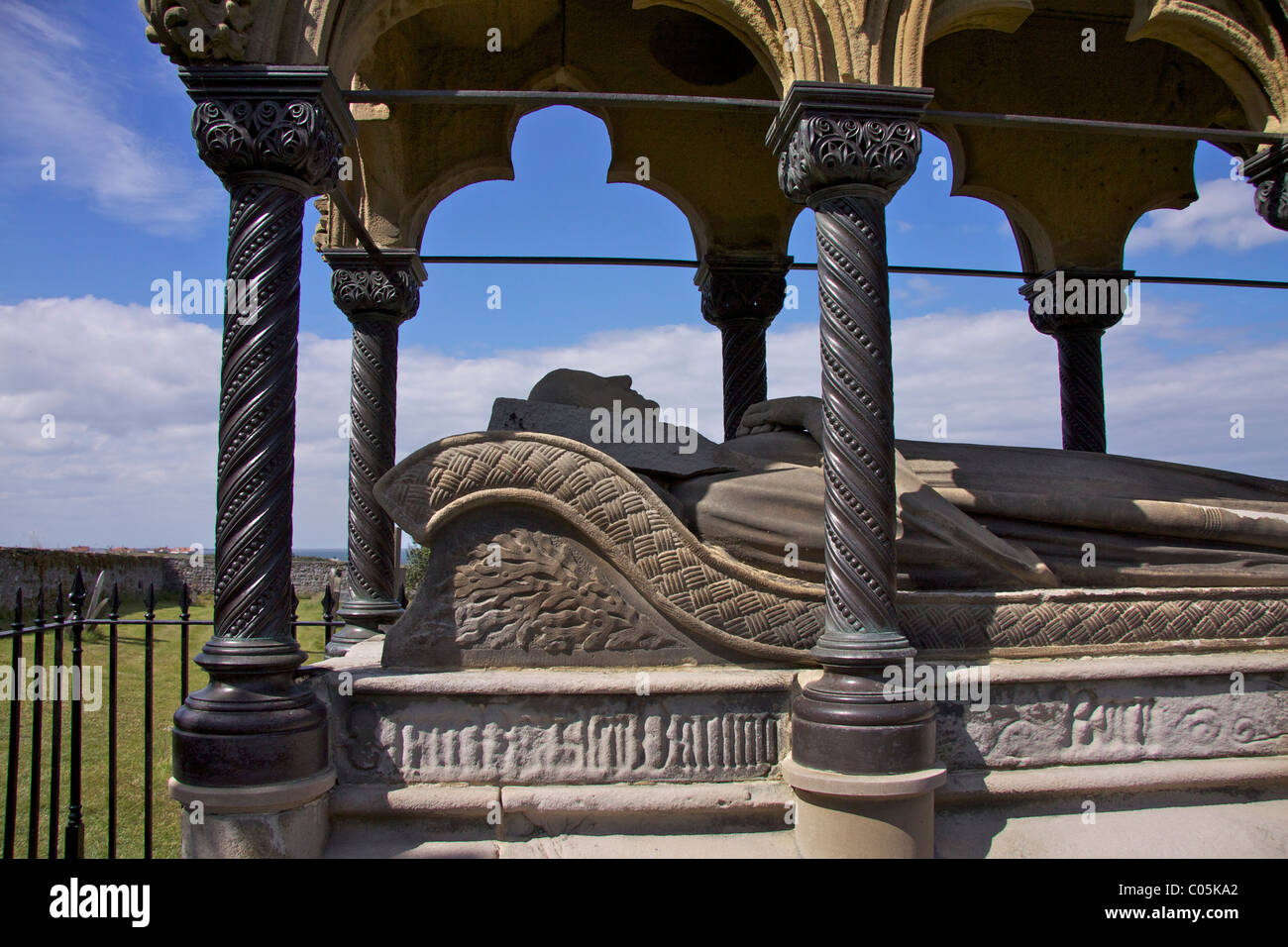 Grace Darling's Memorial situated in the churchyard of St.Aidan's ...