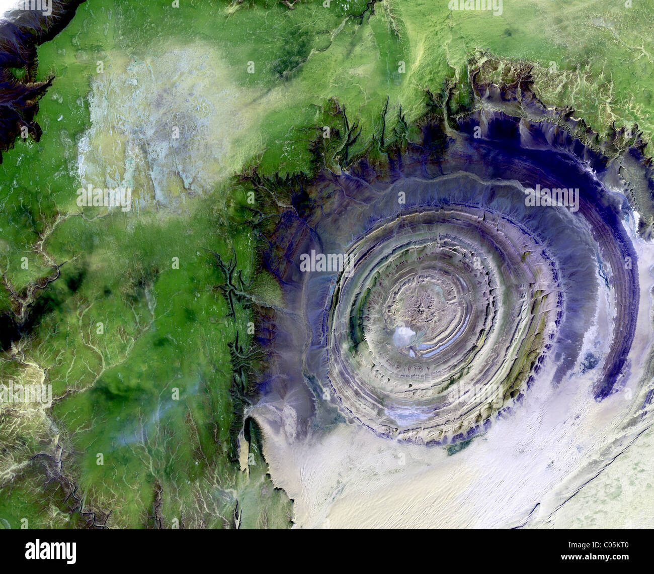 The so-called Richat Structure is a geological formation in the Maur ...