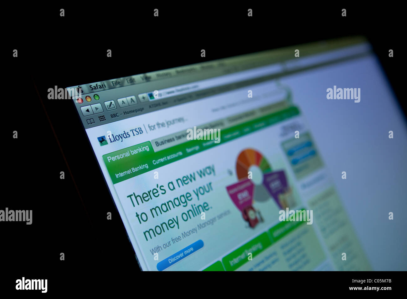Lloyds TSB on-line banking home page Stock Photo - Alamy