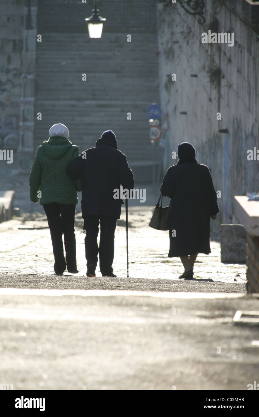 Old women in italy friends hi-res stock photography and images - Alamy