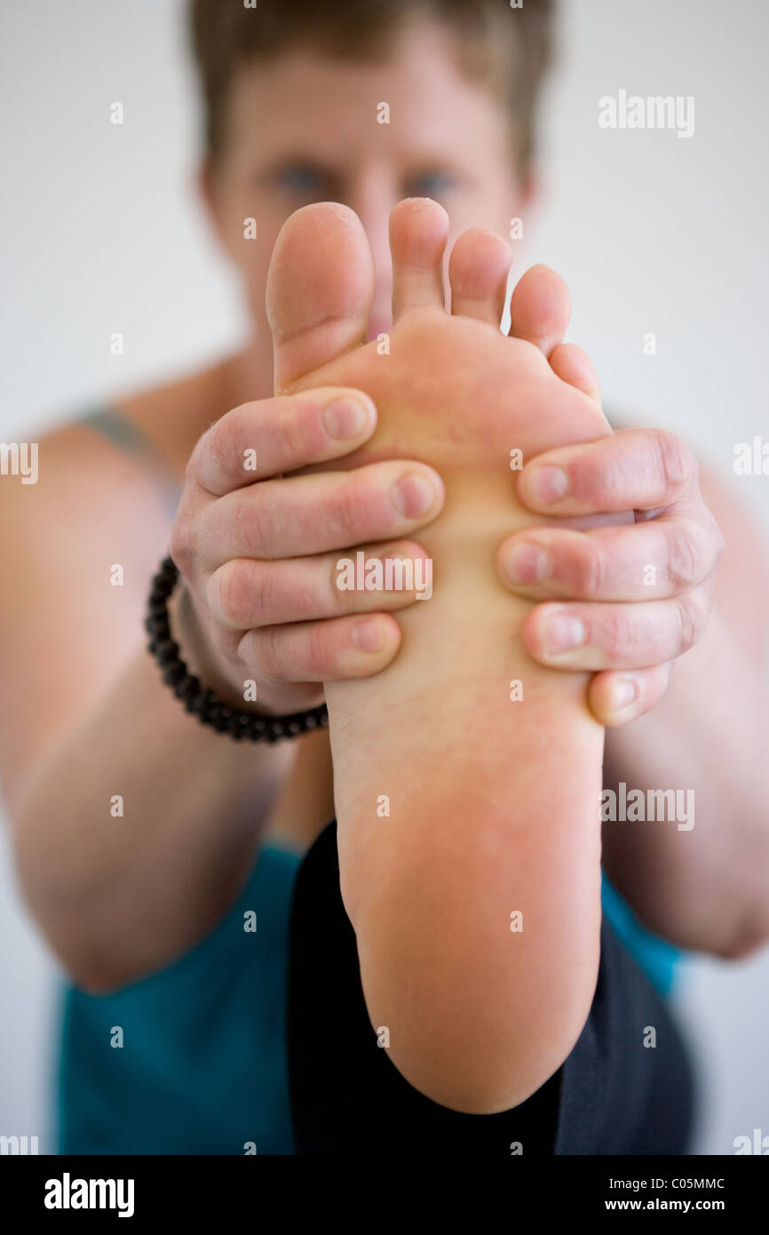 Woman face hands feet High Resolution Stock Photography and Images - Alamy