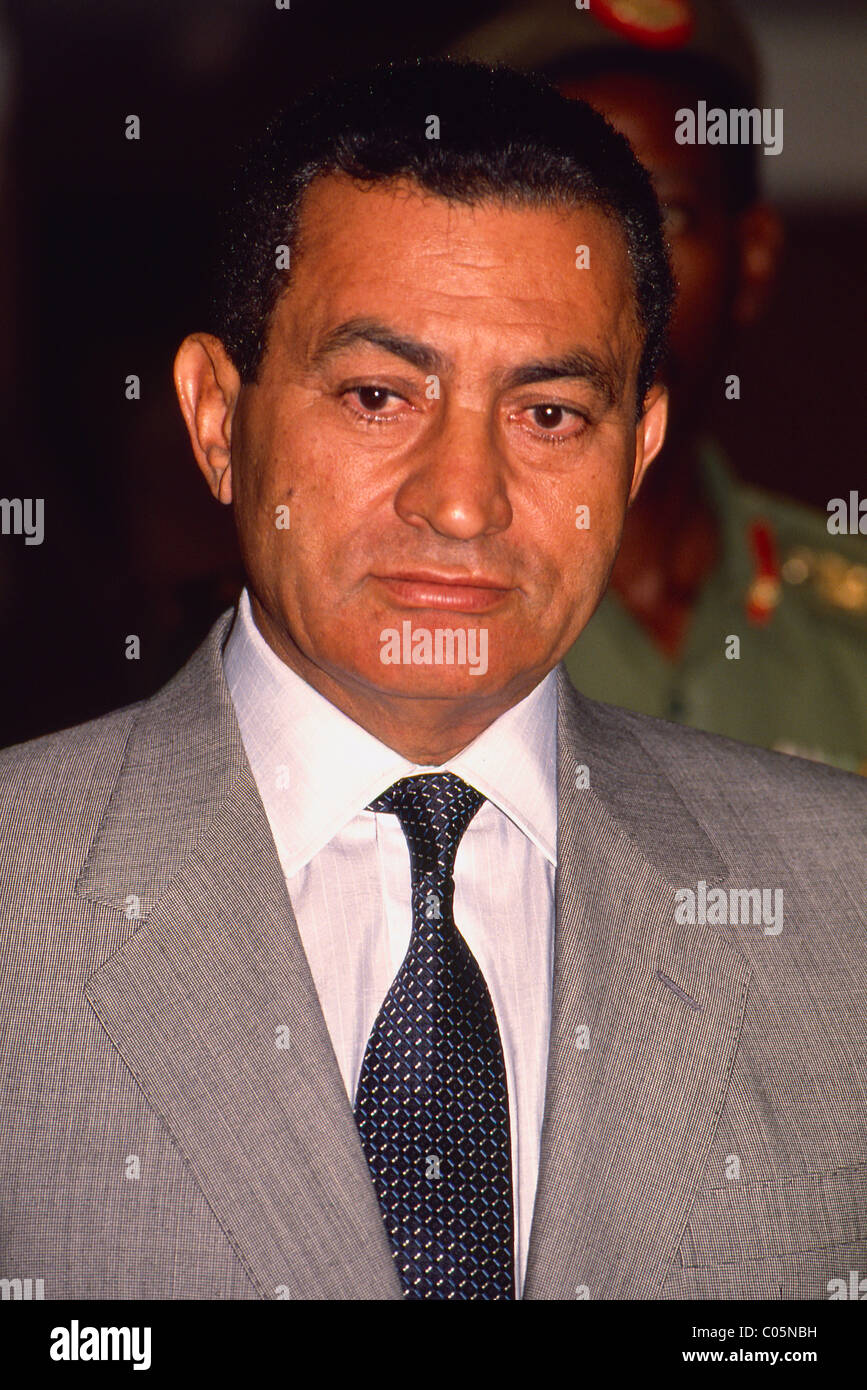Egypt President Hosni Mubarak in Cairo Stock Photo - Alamy