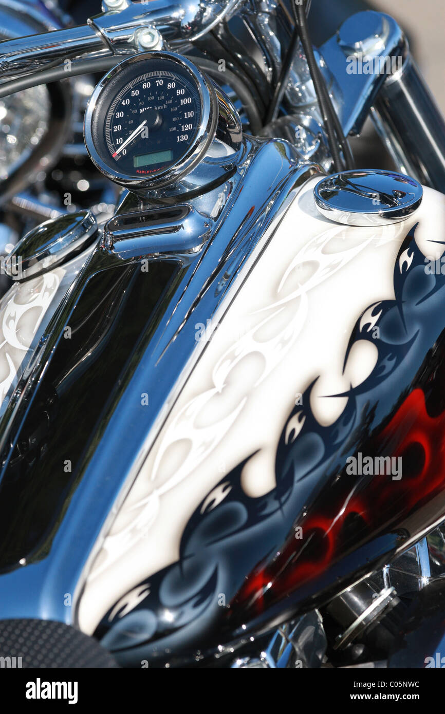 Harley davidson custom paint job hi-res stock photography and images ...