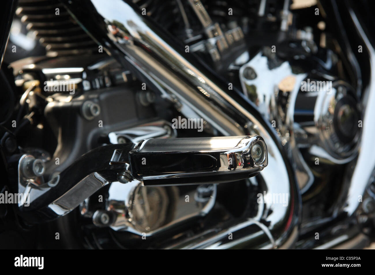 Motor of a motorcycle Stock Photo - Alamy