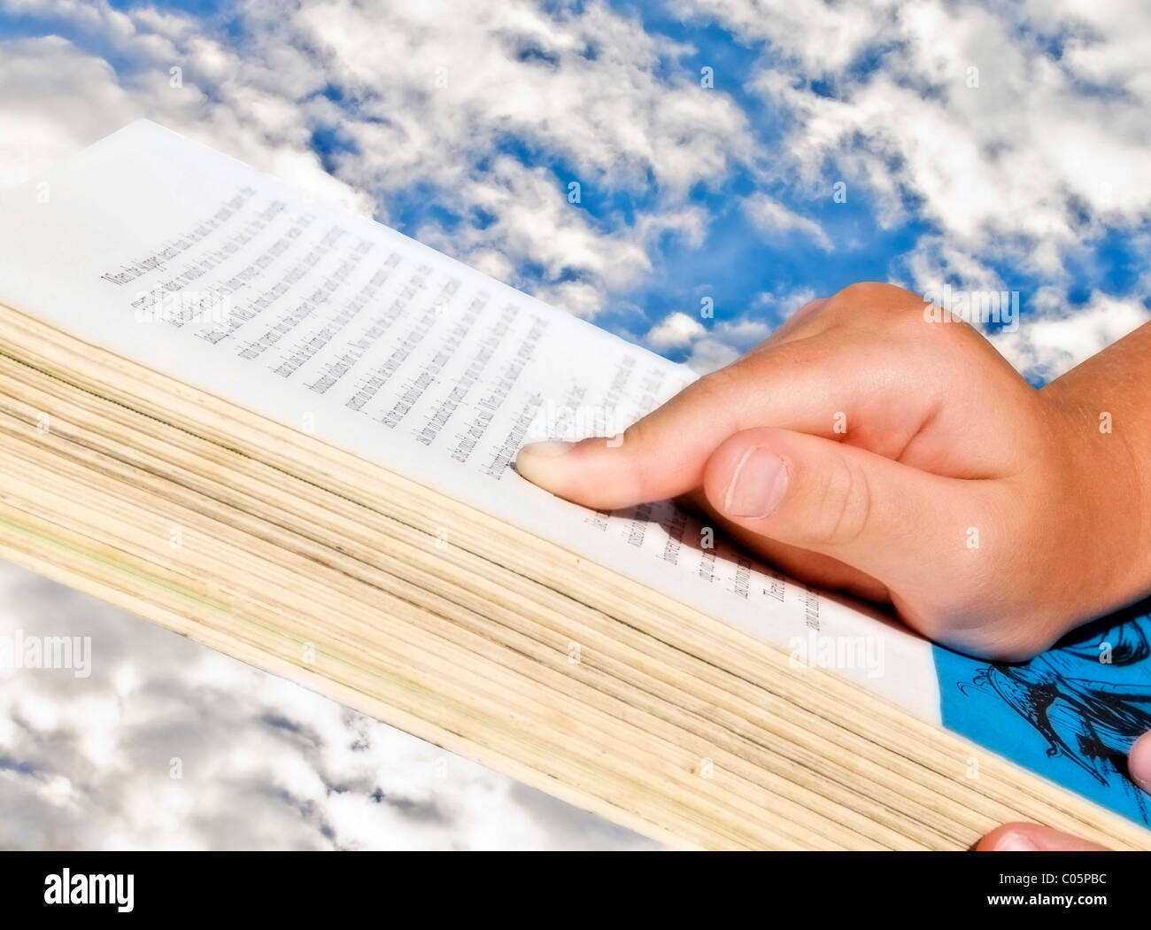 Child's hand pointing to page hi-res stock photography and images - Alamy