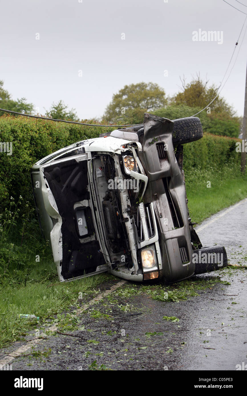 Upturned Car Stock Photos & Upturned Car Stock Images - Alamy