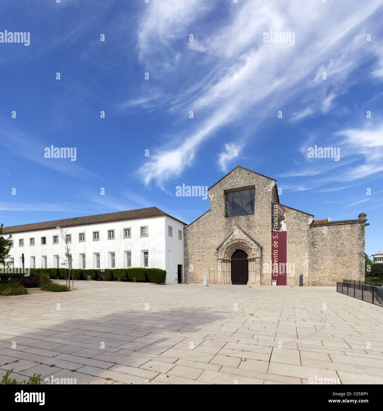 São Francisco Convent in the city of Santarém, Portugal. 13th century ...