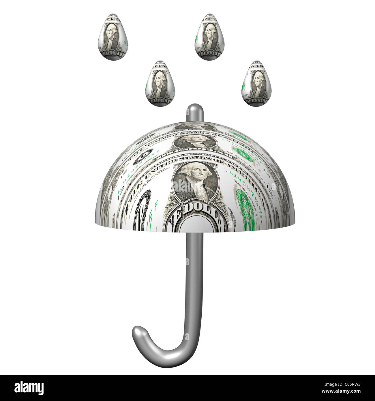 Weather symbol in the financial markets, monetary protection against a ...