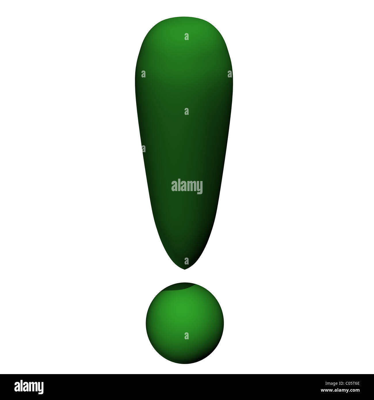 3d letter exclamation mark hi-res stock photography and images - Alamy