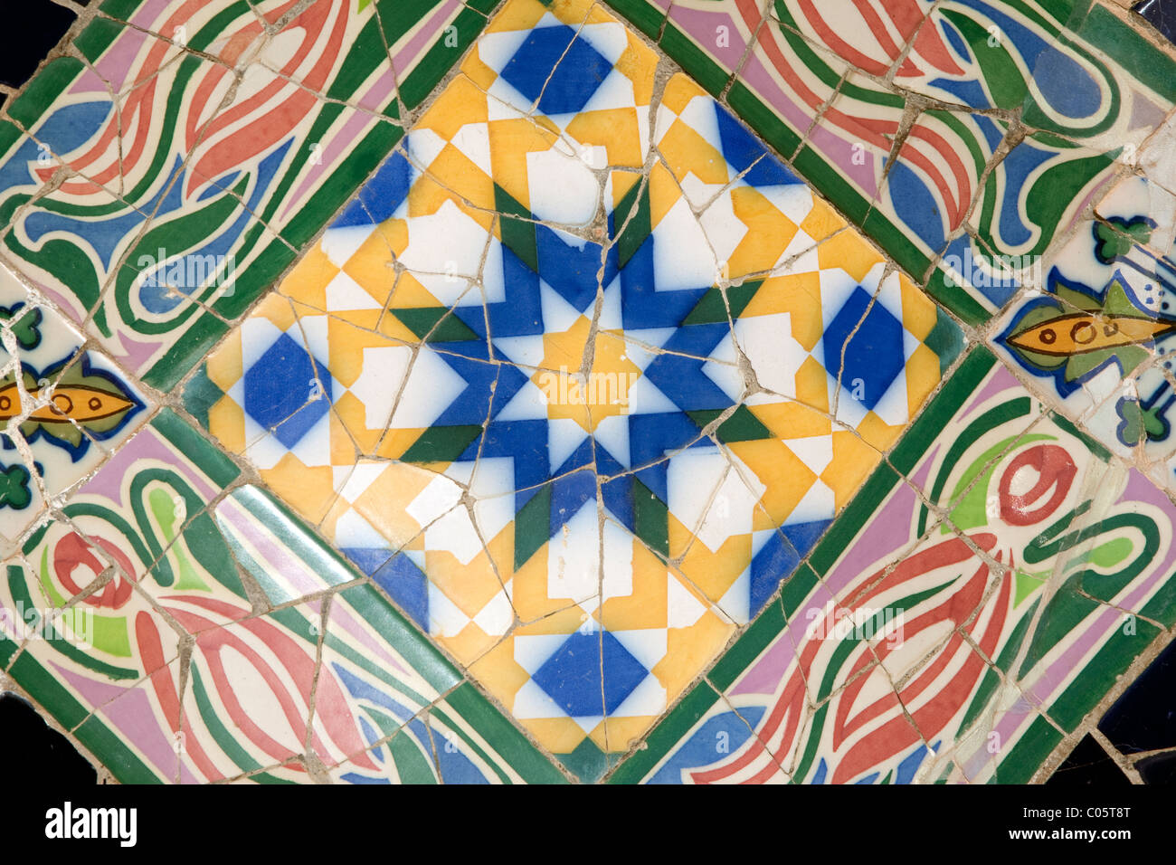 Gaudi tile barcelona tiles hi-res stock photography and images - Alamy