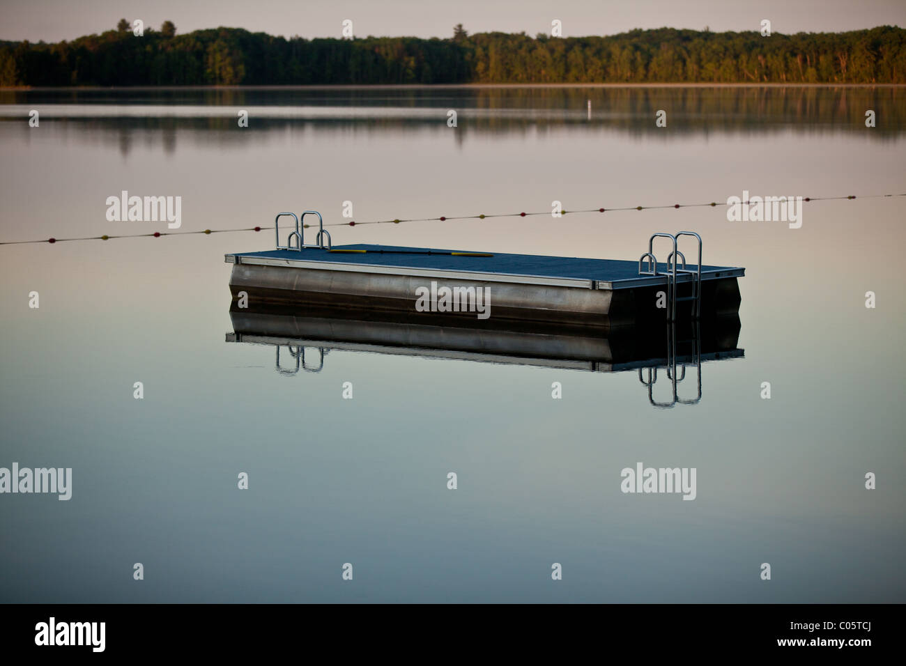 Swimming float on Main Lake at Dairymen's in Boulder Junction in the ...