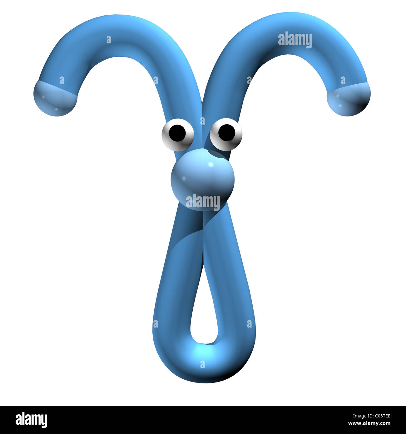 Man's dark blue zodiac signs, the front view, 3d, it is isolated. Aries ...