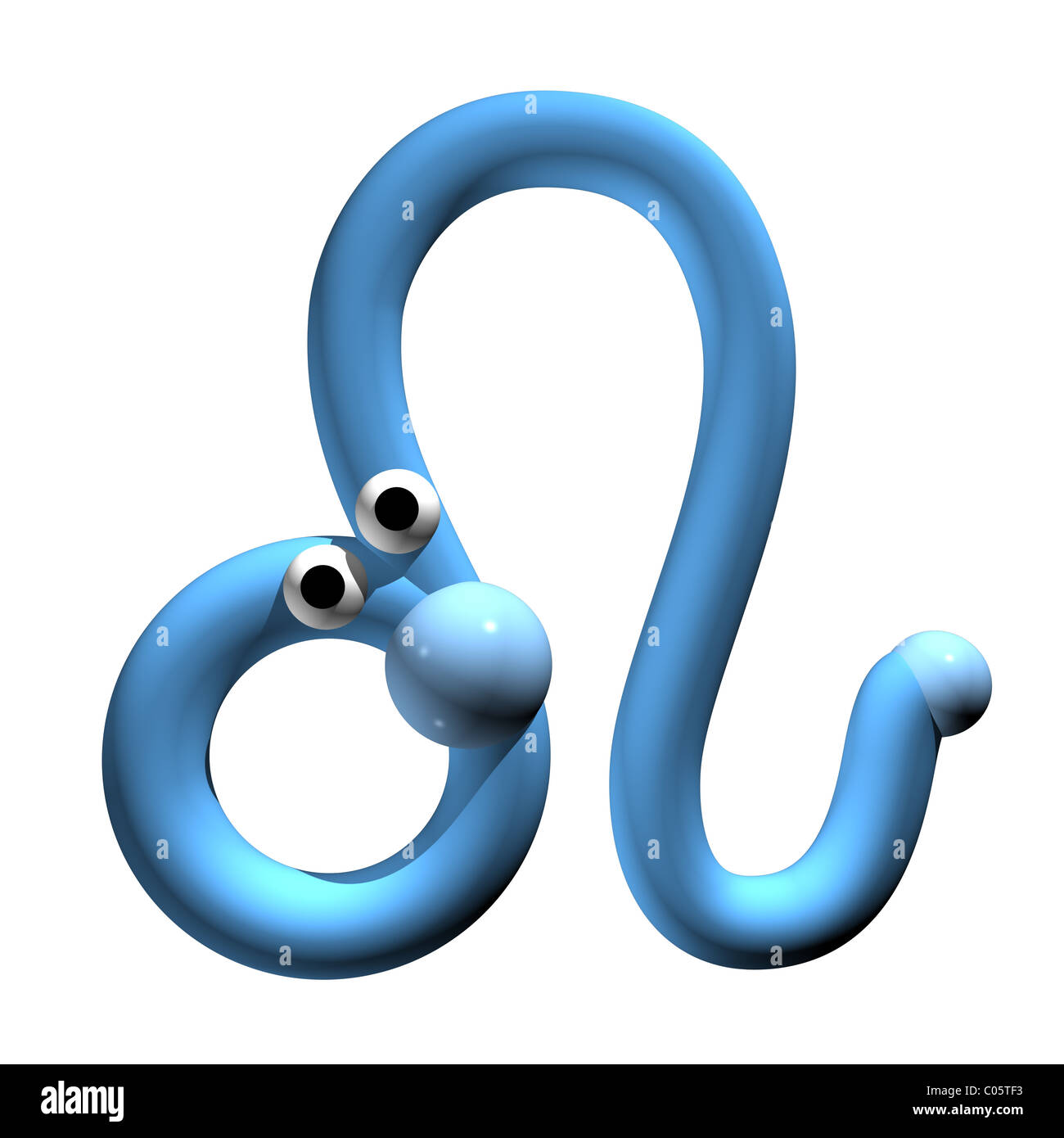 Man's dark blue zodiac signs, the front view, 3d, it is isolated. Leo ...