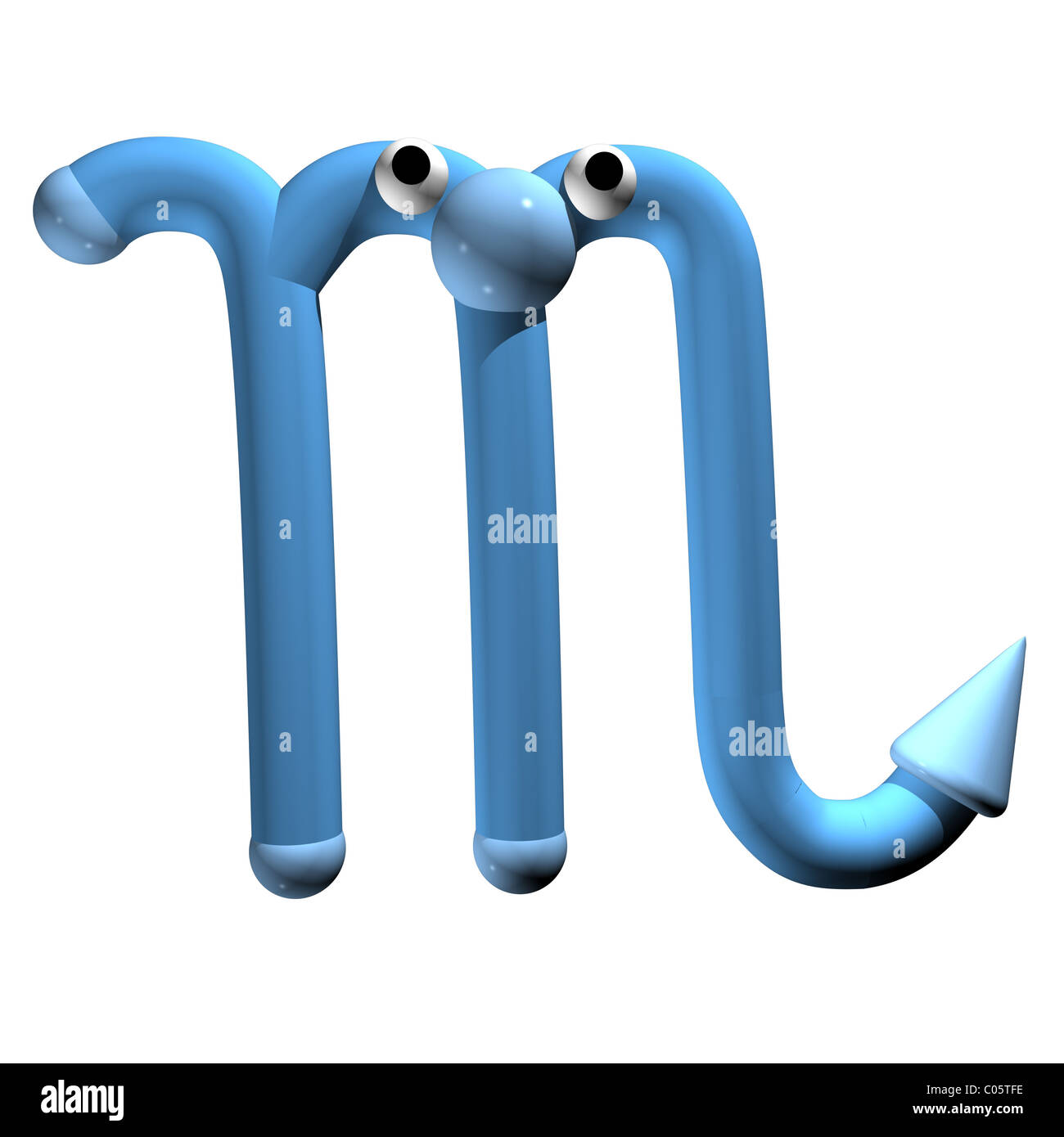 Man's dark blue zodiac signs, the front view, 3d, it is isolated ...