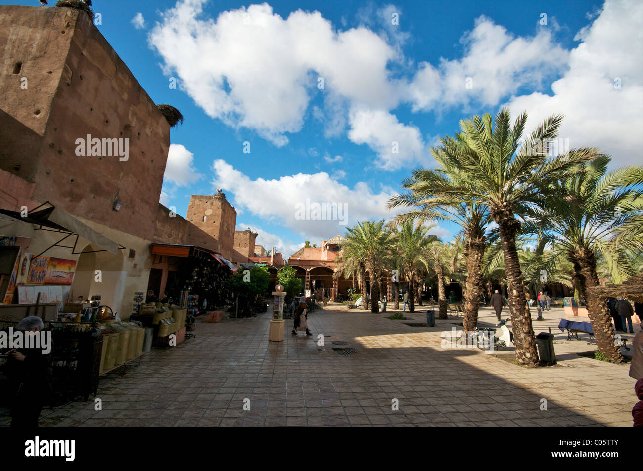 Street buildings Marrakech Marrakesh Morocco Stock Photo - Alamy