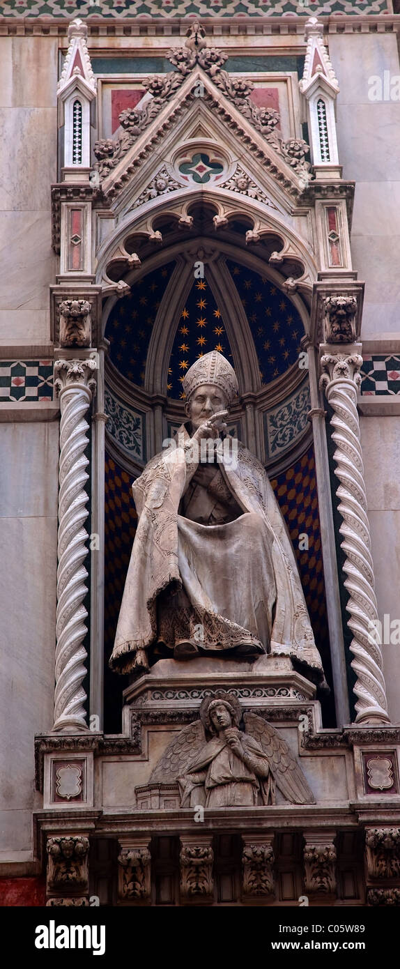 Pope Statue Duomo Basilica Cathedral Church Florence Italy Stock Photo ...