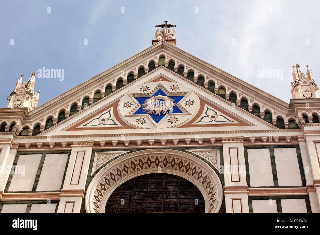 Basilica of Santa Croce Facade Cathedral Florence Italy Stock Photo - Alamy