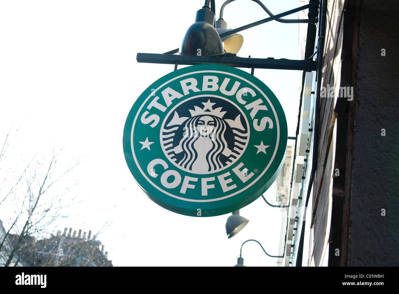 Close-up of Starbucks shop sign Stock Photo - Alamy