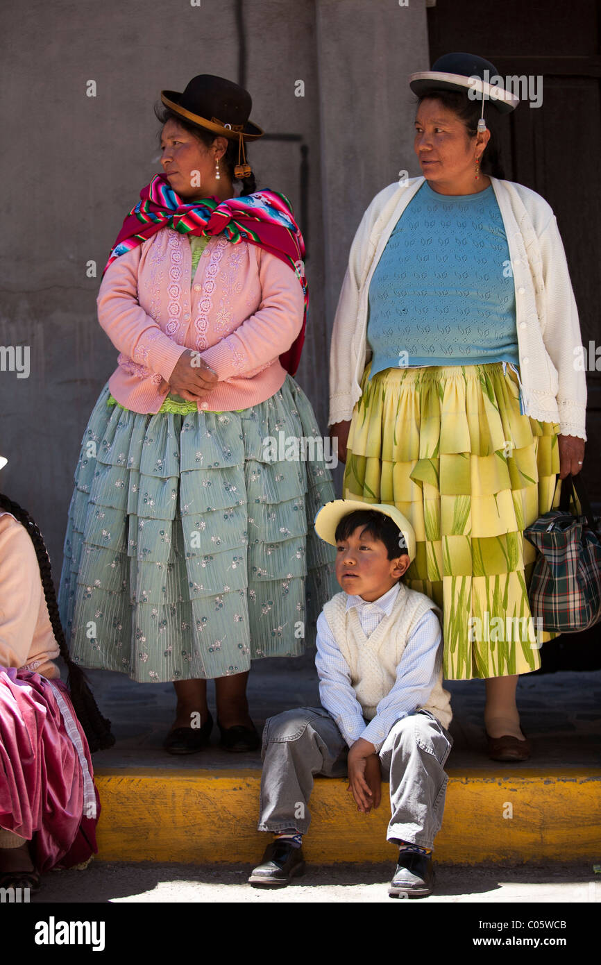 Portrait of a Peruvian child in Puno Peru Stock Photo - Alamy