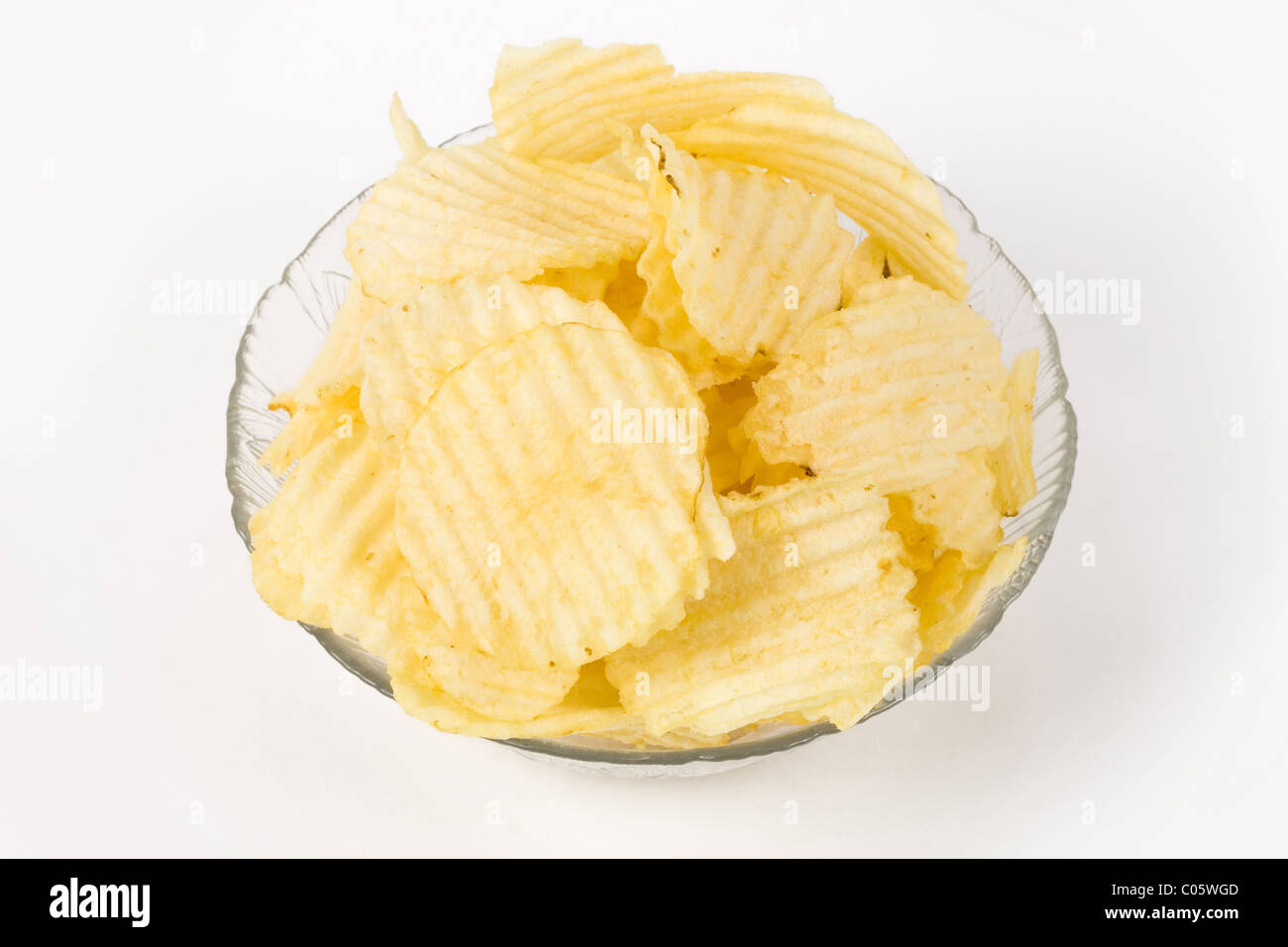 Potato Chips close up shot Stock Photo - Alamy