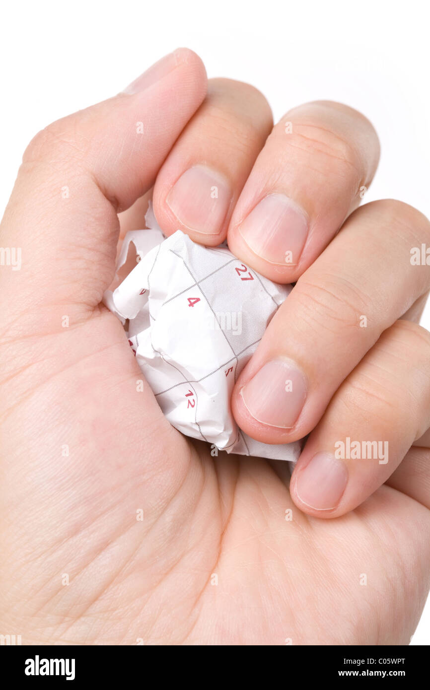 Calendar paper ball, concept of time planning, Wasting Time ...