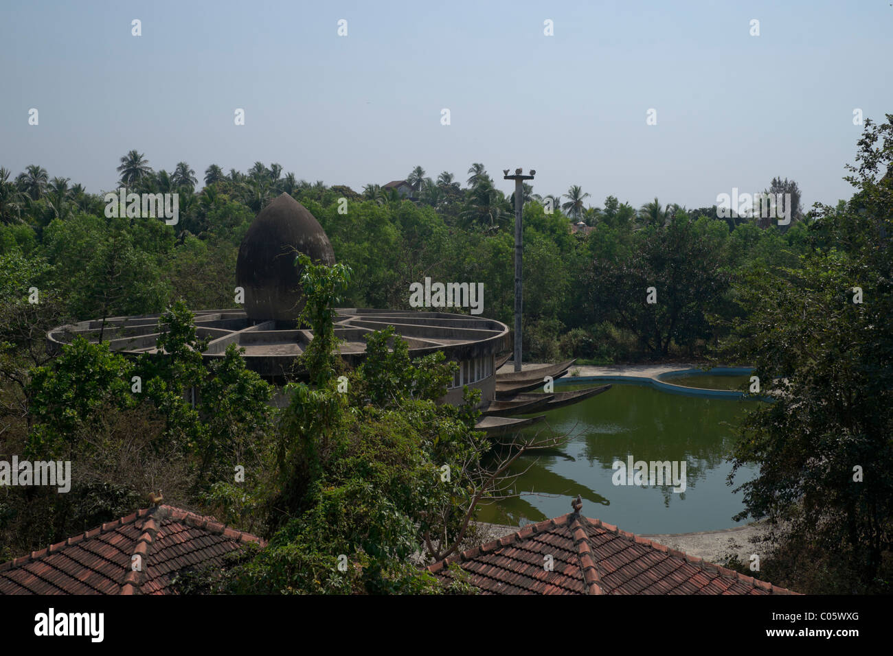 An unfinished hotel complex In Arpora, Goa lost to nature Stock Photo ...