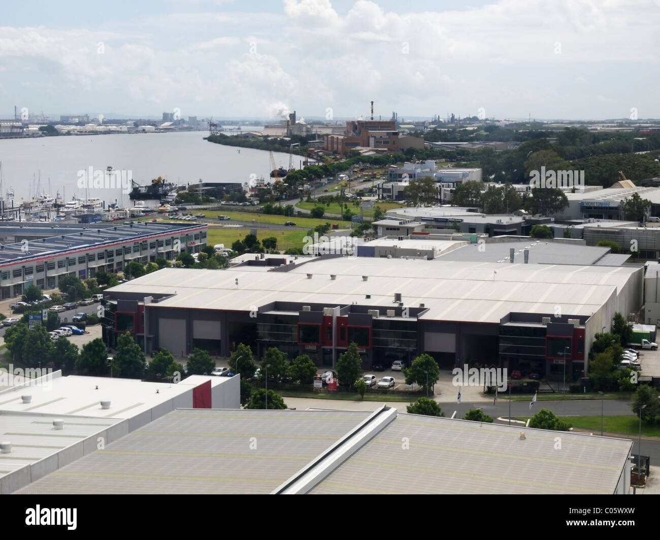 Brisbane industrial area Stock Photo - Alamy