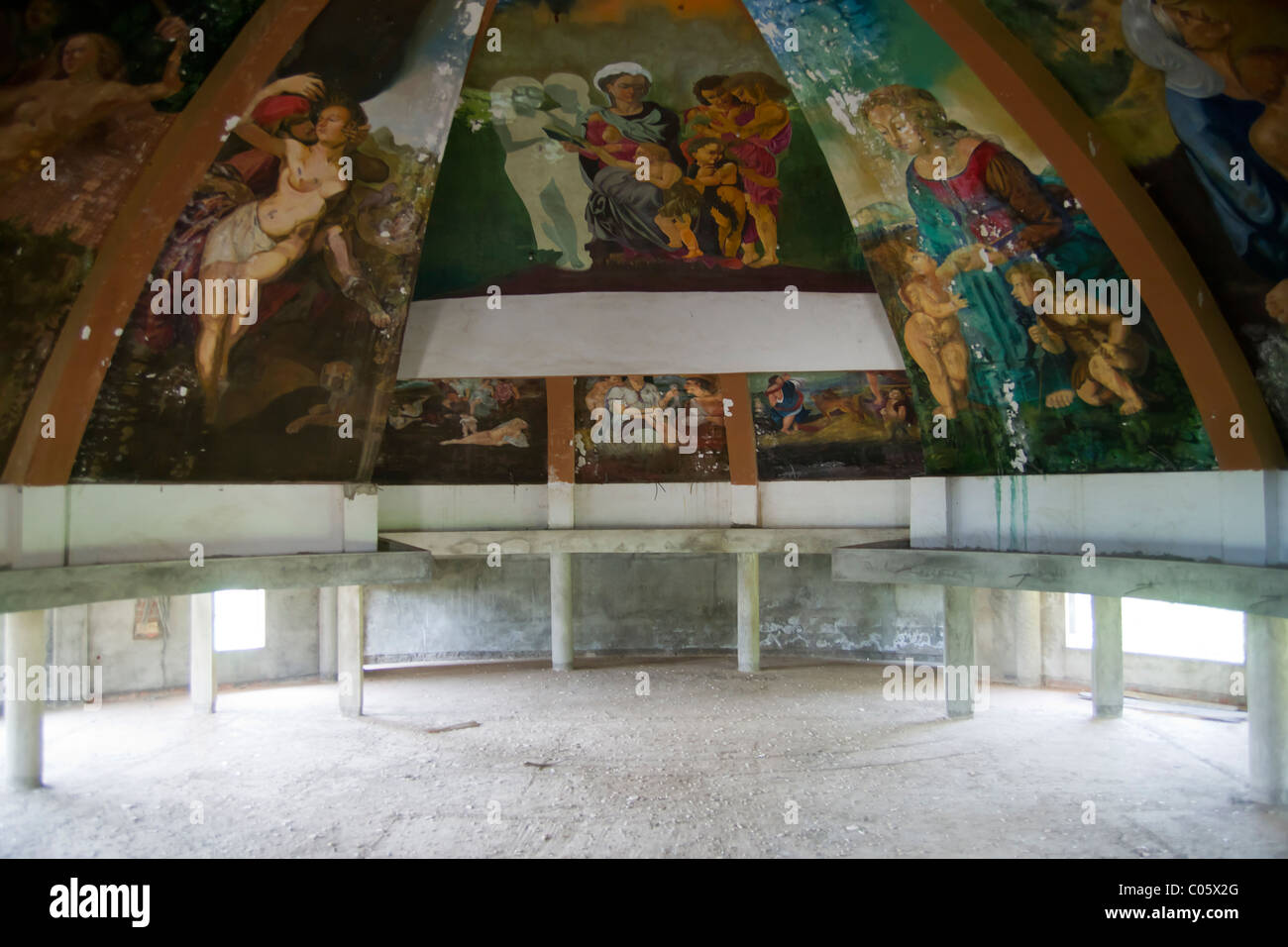 Mural in interior of dome Stock Photo - Alamy