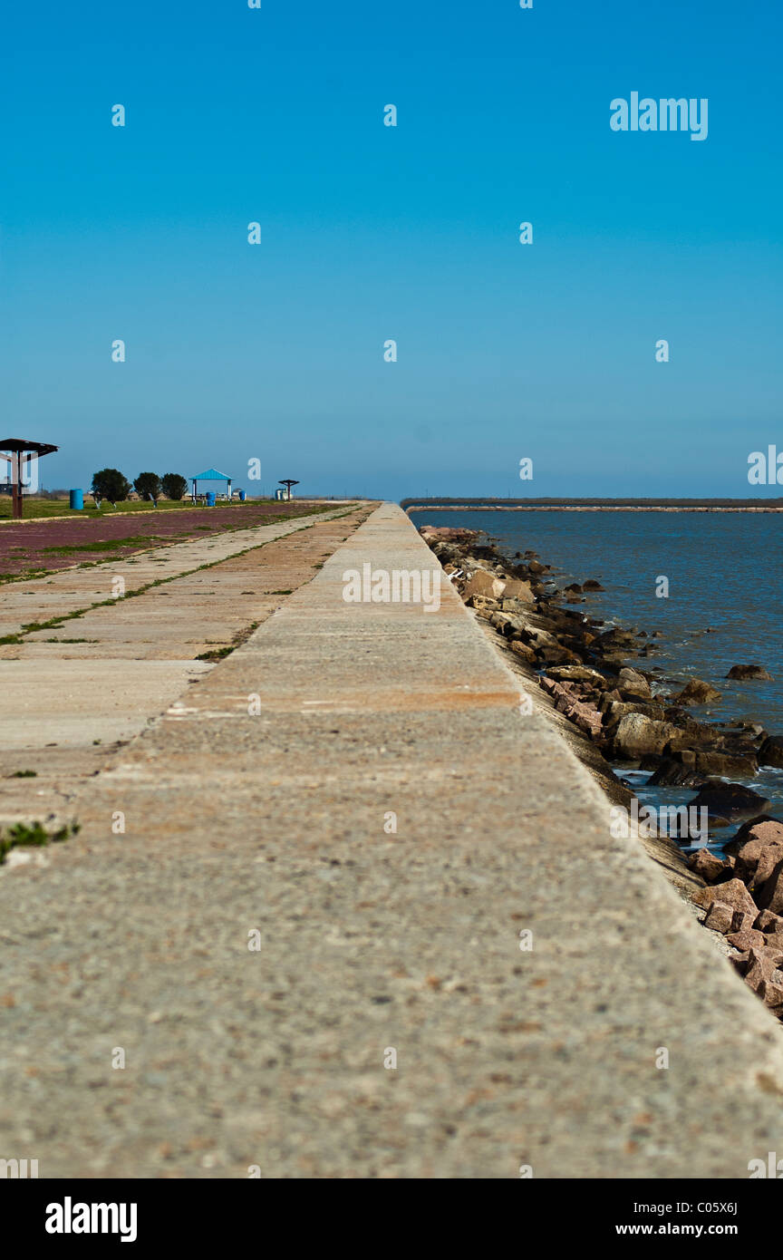 Fortifications at Fort Travis Park, Galveston, Texas Stock Photo - Alamy