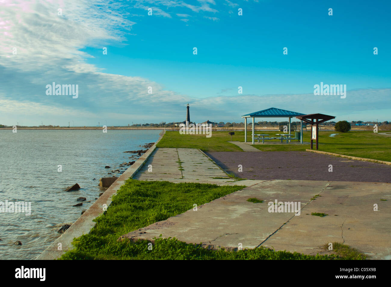 Fortifications at Fort Travis Park, Galveston, Texas Stock Photo - Alamy