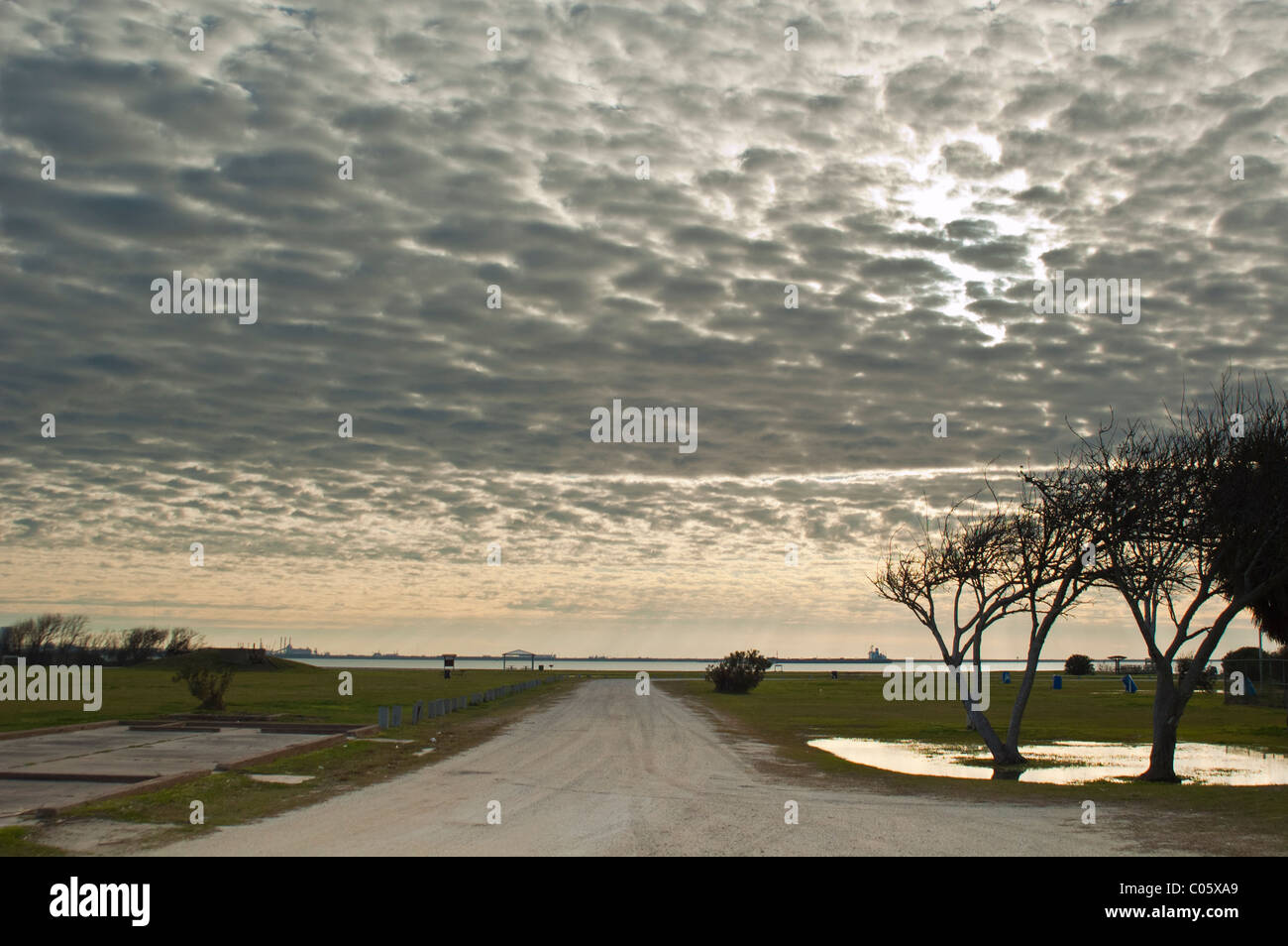 Fort Travis Galveston bay Stock Photo - Alamy