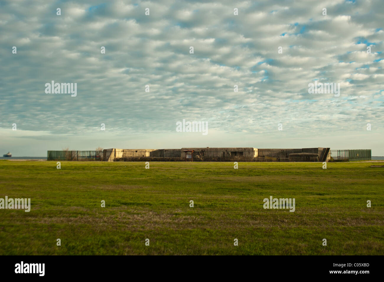 Fortifications at Fort Travis Park, Galveston, Texas Stock Photo - Alamy