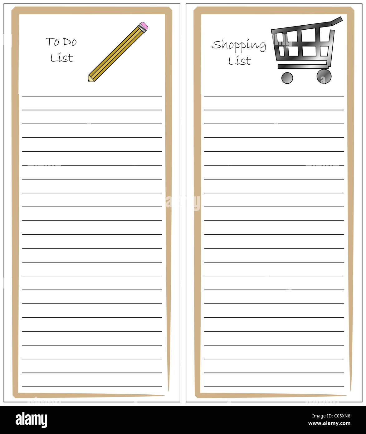 Set of Notepad Concept Designs Stock Photo - Alamy