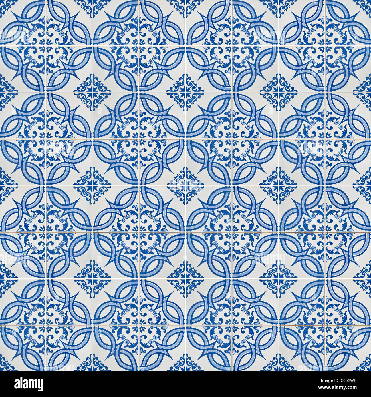 Seamless tile pattern of ancient ceramic tiles Stock Photo - Alamy