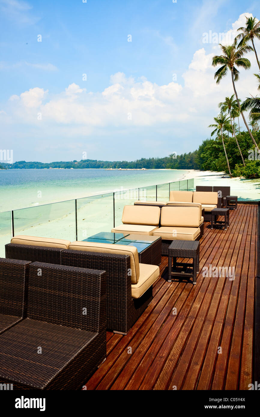 Place to chill out by a tropical beach Stock Photo - Alamy