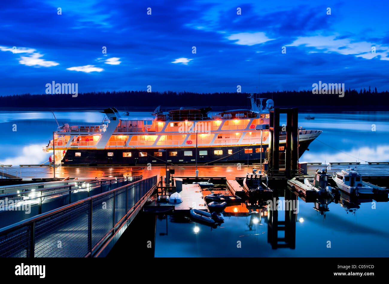 Gustavus boat dock hi-res stock photography and images - Alamy