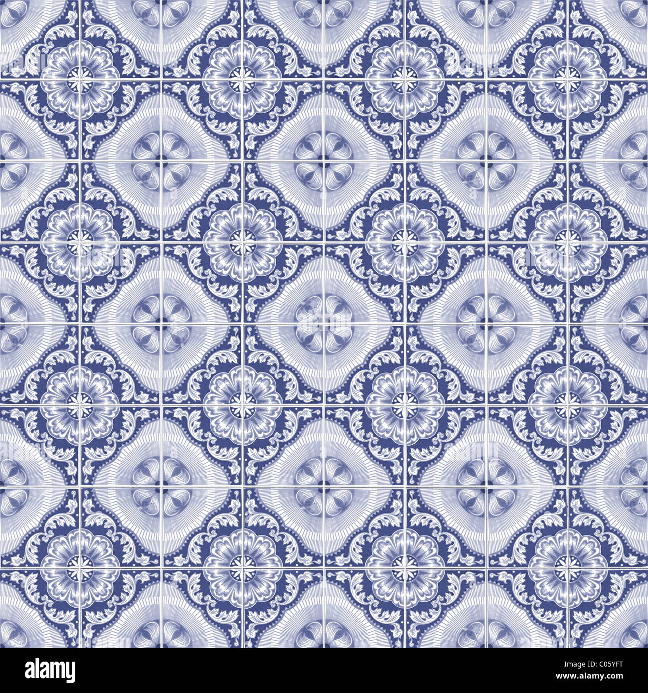 Seamless tile pattern of ancient ceramic tiles Stock Photo - Alamy