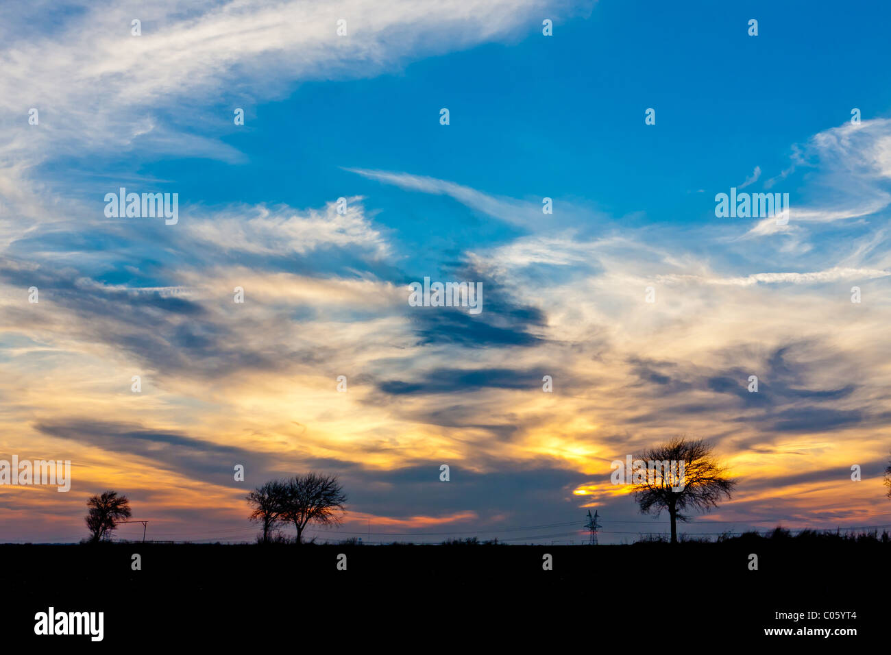 Texas country sunset hi-res stock photography and images - Alamy