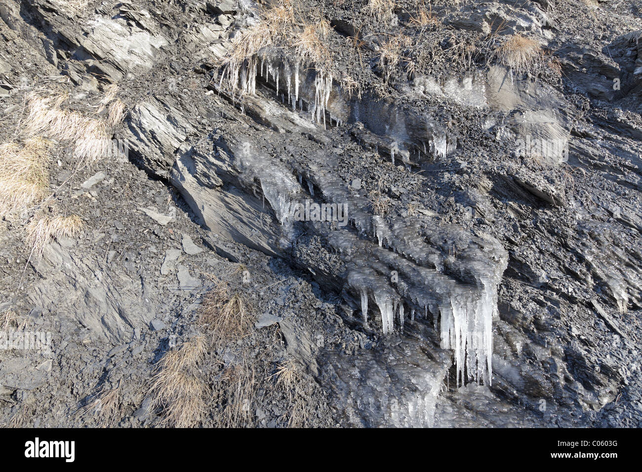 Black white abstract rock formations hi-res stock photography and ...