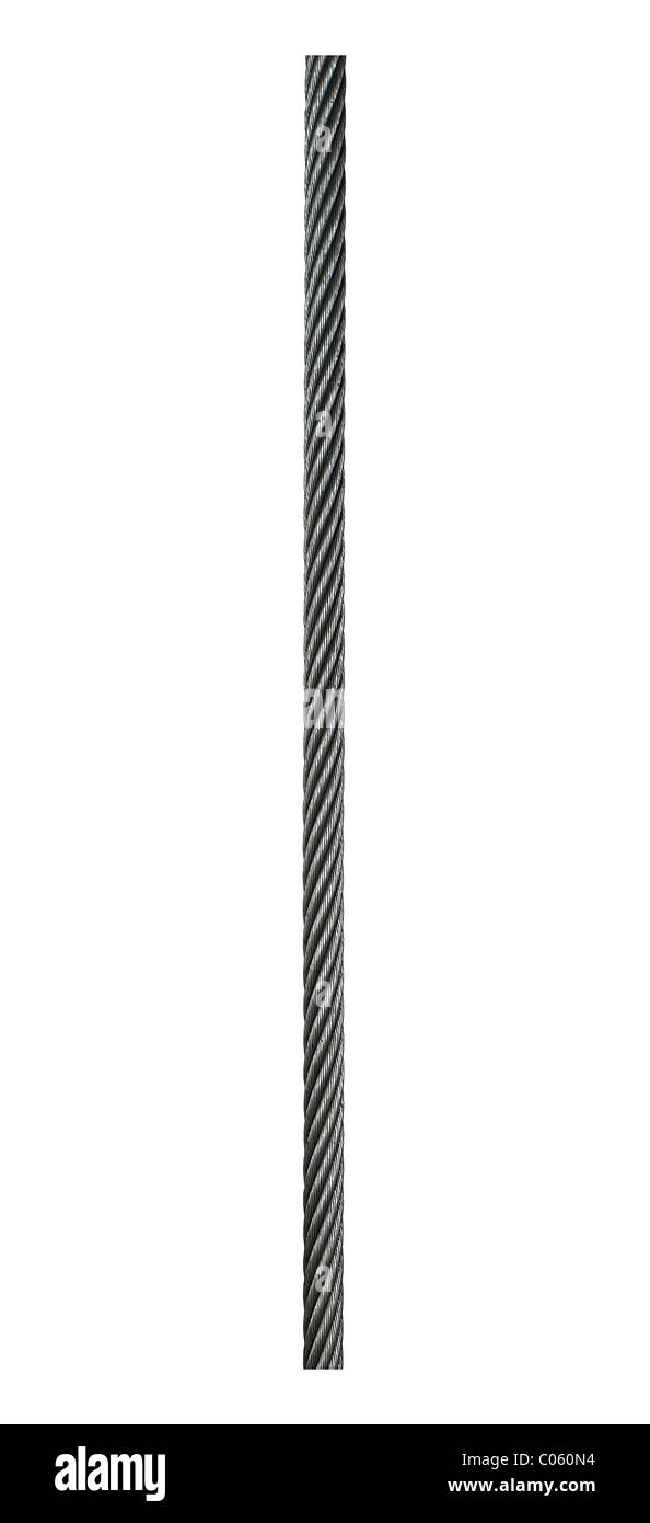 Steel hawser isolated on white background Stock Photo - Alamy