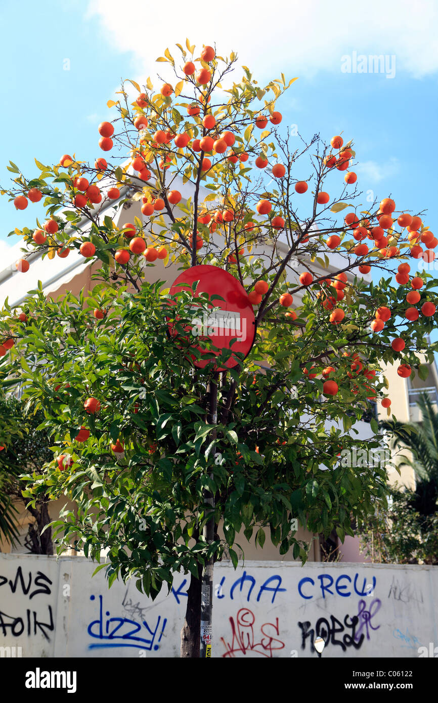 Graffiti warning sign hi-res stock photography and images - Alamy